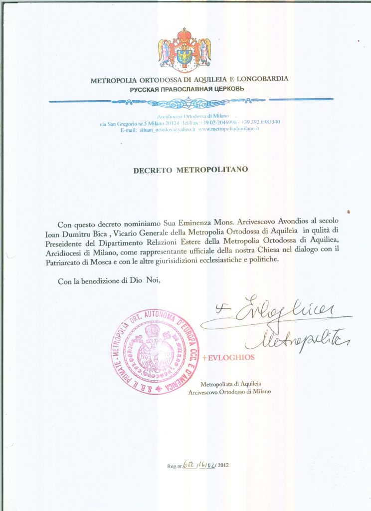 “New Milan Synod”: Official Letters of Renunciation Made Public – NFTU